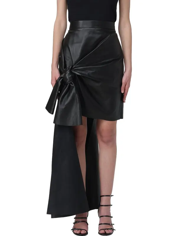 Alexander McQueen Knot Detailed Skirt - Black