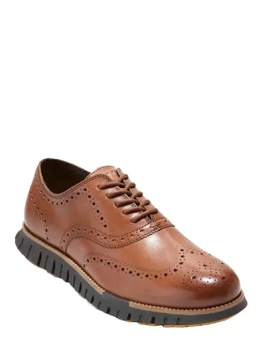 Cole Haan Zerogrand Remastered Wingtip Oxford - British Tan/java