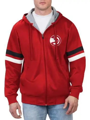 G-III SPORTS BY CARL BANKS Atlanta Hawks Contender Full-zip Hoodie Jacket - Red