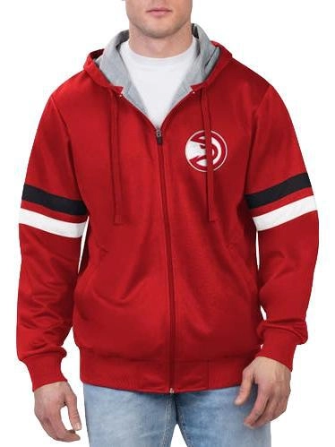 G-III SPORTS BY CARL BANKS Atlanta Hawks Contender Full-zip Hoodie Jacket - Red