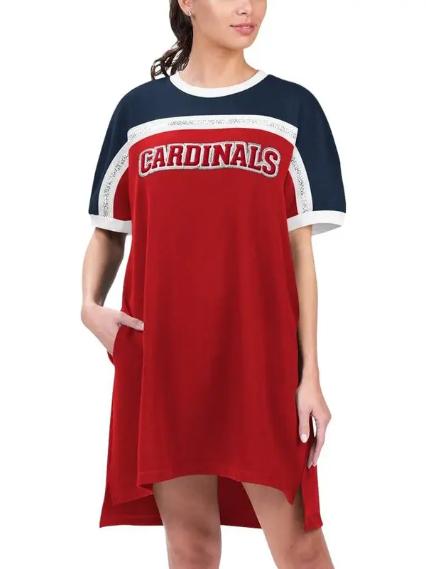 G-III 4HER BY CARL BANKS St. Louis Cardinals Circus Catch Sneaker Dress - Red