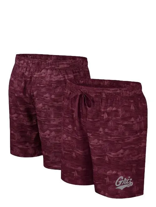 COLOSSEUM Montana Grizzlies Ozark Swim Shorts - Maroon