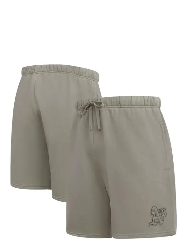 PRO STANDARD Oakland Athletics Fleece Shorts - Pewter