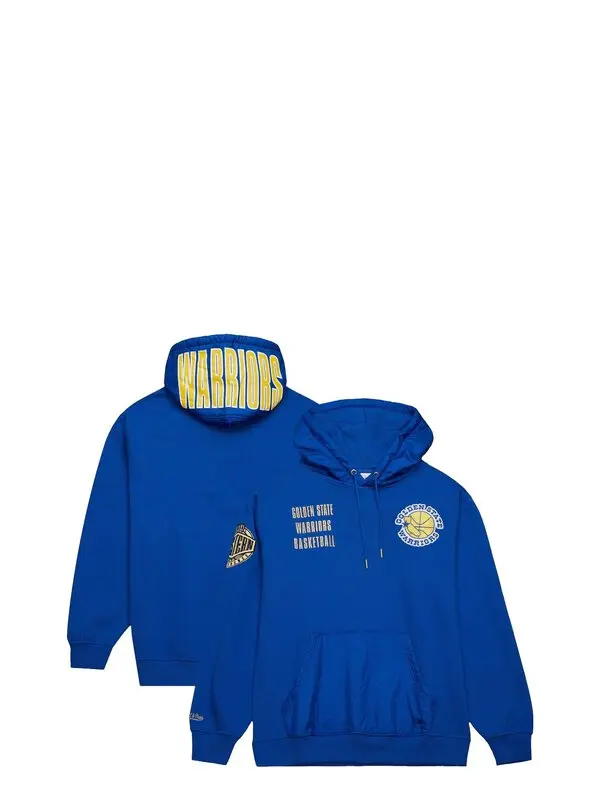 Mitchell & Ness Golden State Warriors Team Og 2.0 Vintage Logo Fleece Pullover Hoodie - Royal
