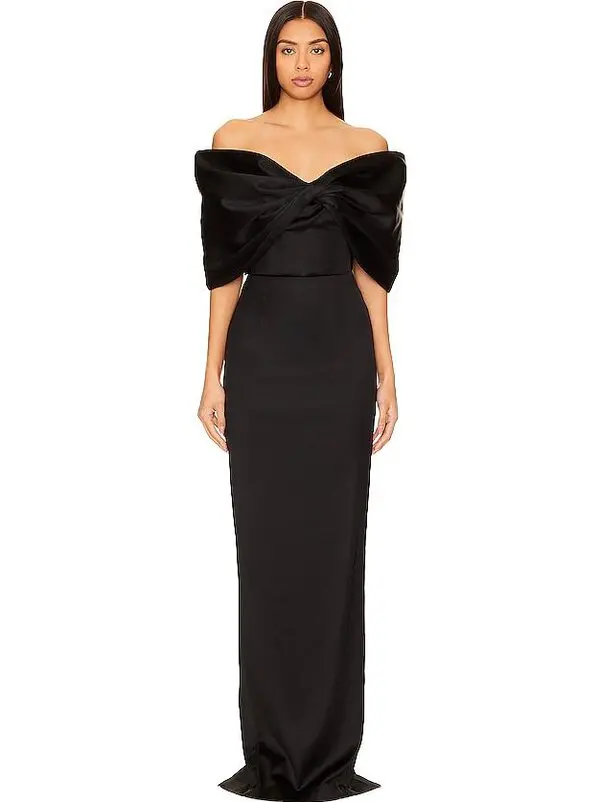 SAU LEE Paloma Gown - Black