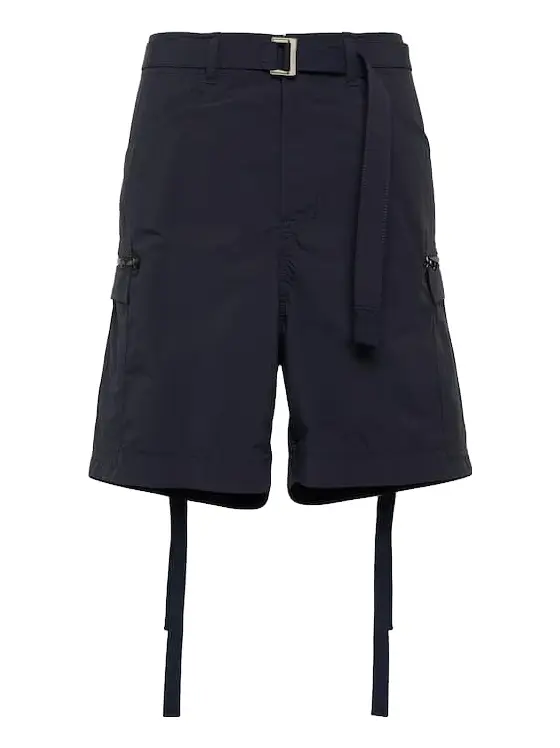 Sacai Taffeta Bermuda Shorts - Blue