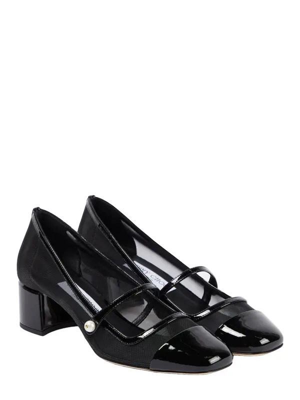 JIMMY CHOO Elisa 45 Mary Jane Pumps - Black