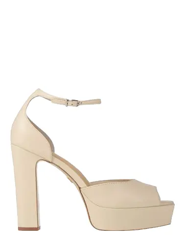 Lola Cruz Leather Sandals - Off White