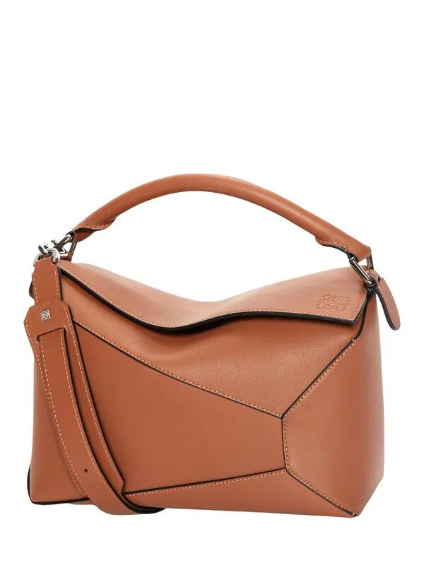 Loewe Leather Puzzle Edge Top-handle Bag - Brown
