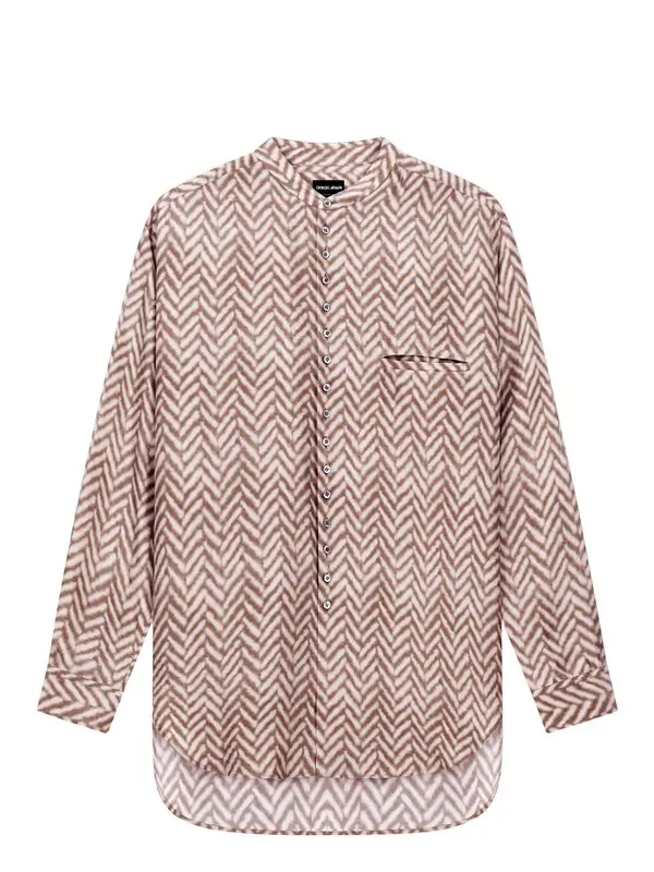 Giorgio Armani Silk Shirt - Beige