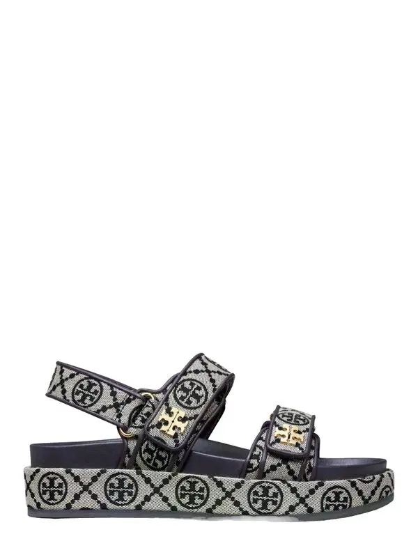 Tory Burch Kira Sport T Monogram Sandals - Neutrals