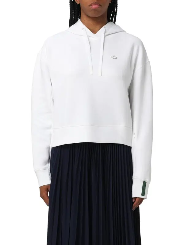 Lacoste Hooded Sweatshirt - White