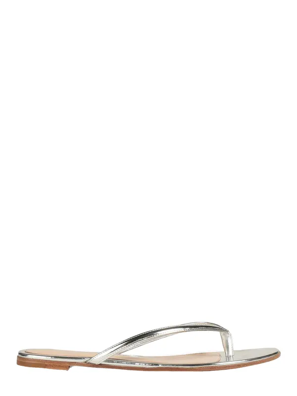 GIANVITO ROSSI Calypso Mirrored-leather Sandals - Silver