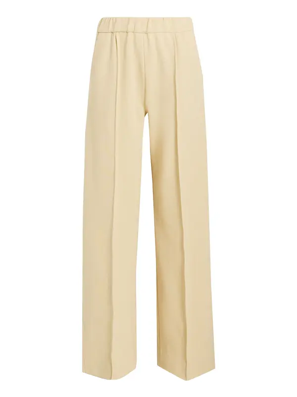 JIL SANDER Ponte Wide-leg Trousers - Pastel Yellow
