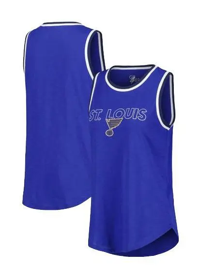 G-III 4HER BY CARL BANKS St. Louis Blues Scoop Neck Tank Top - Blue