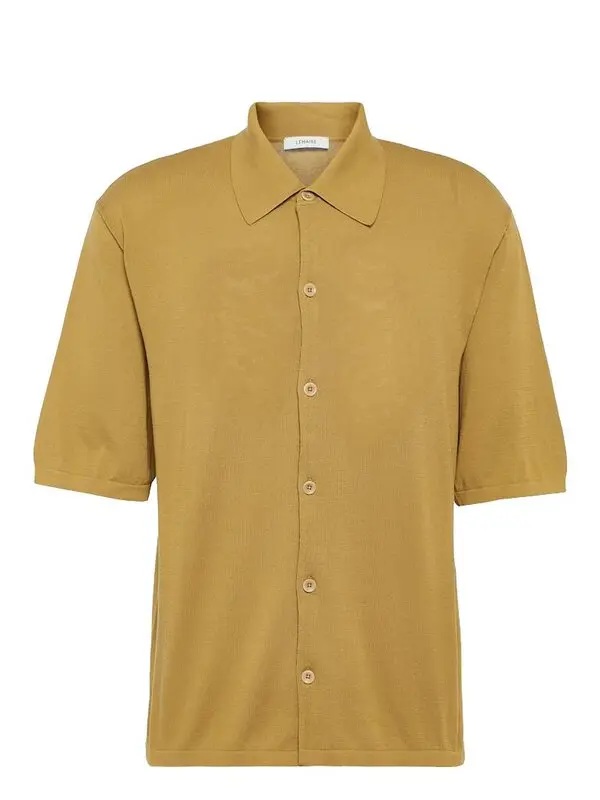 LEMAIRE Cotton Polo Shirt - Yellow