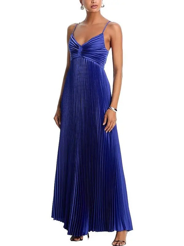 Likely Asra Pleated Gown - Royal Blue