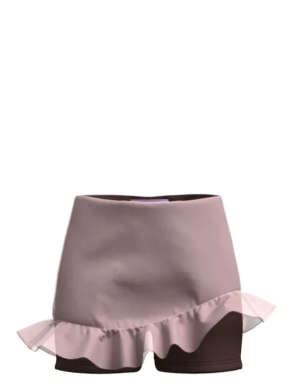 MARGHERITA MACCAPANI Tonia Ruffled Layered Skorts - Pink