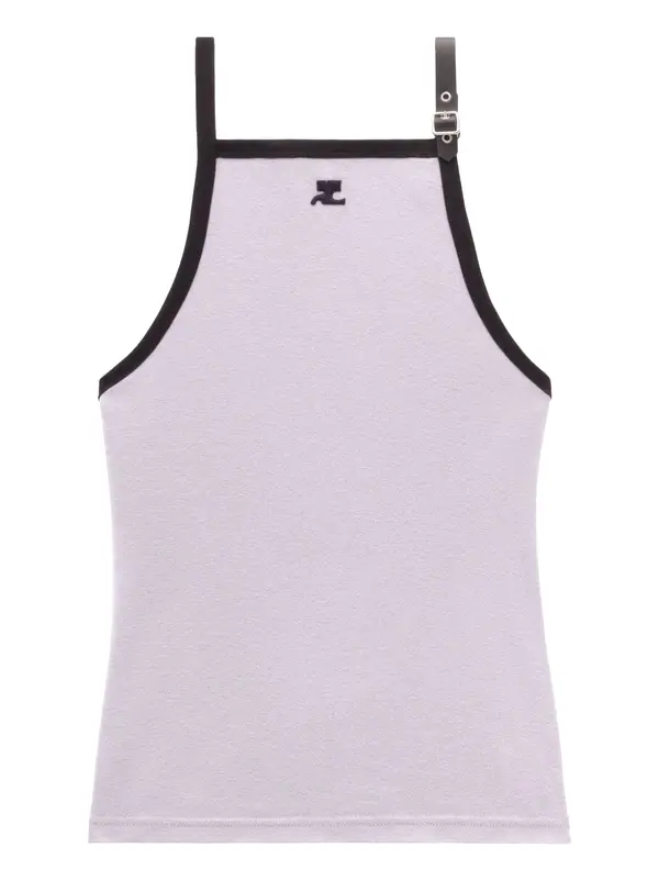 COURREGES Buckle Tank Top - Grey