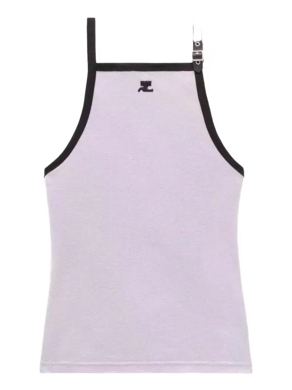 COURREGES Buckle Tank Top - Grey