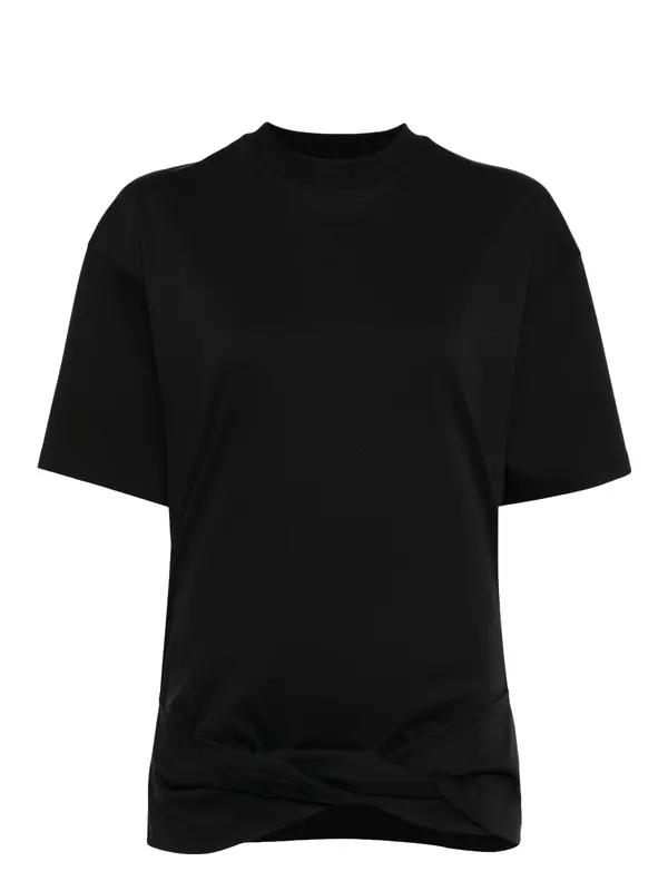 Off-White Arrows-embroidery T-shirt - Black