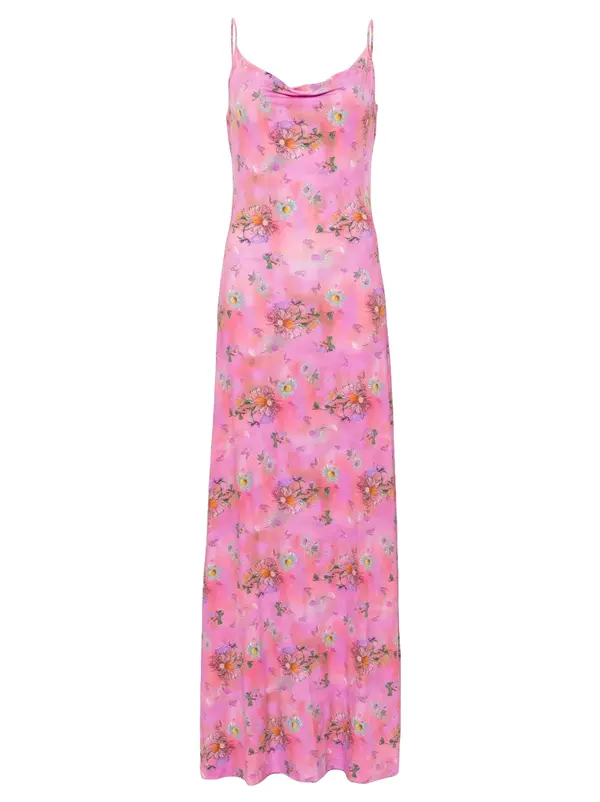 MARGHERITA MACCAPANI Ita Floral-print Maxi Dress - Pink