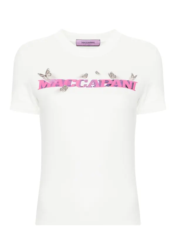 MARGHERITA MACCAPANI Logo-print T-shirt - White