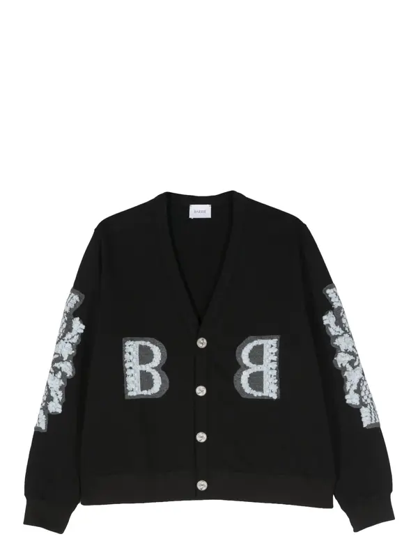 BARRIE B-logo Cardigan - Black