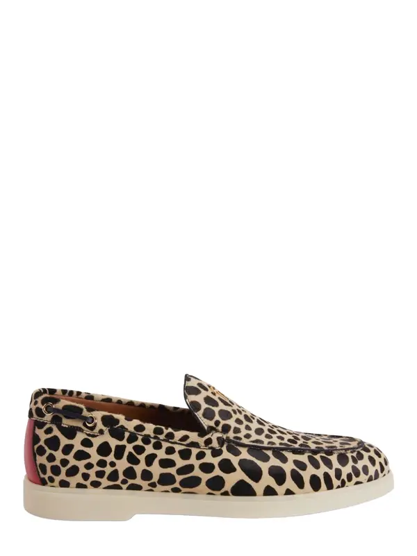 GIUSEPPE ZANOTTI Leopard-print Loafers - Neutrals