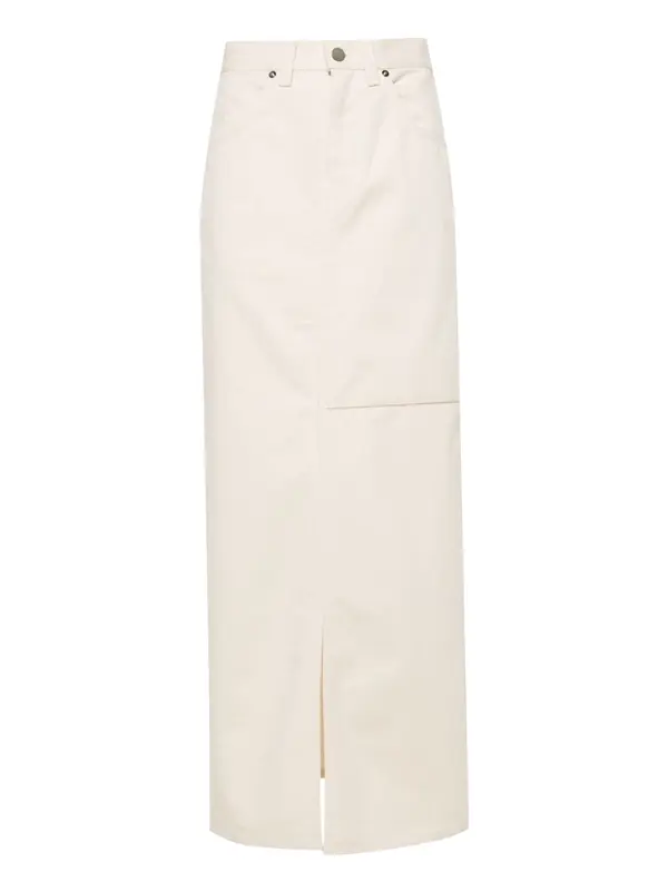 Axel Arigato Cotton Maxi Skirt - Neutrals