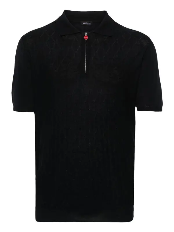 Kiton Knitted Polo Shirt - Blue