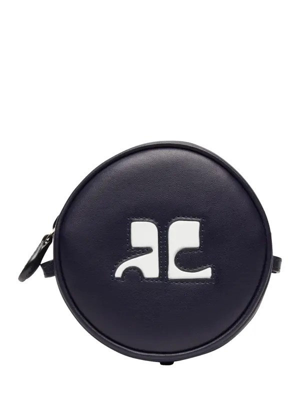 COURREGES Re-edition Circle Leather Bag - Blue