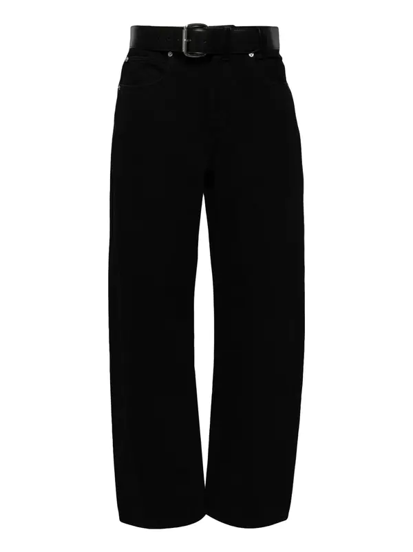 Alexander Wang Belted Wide-leg Trousers - Black