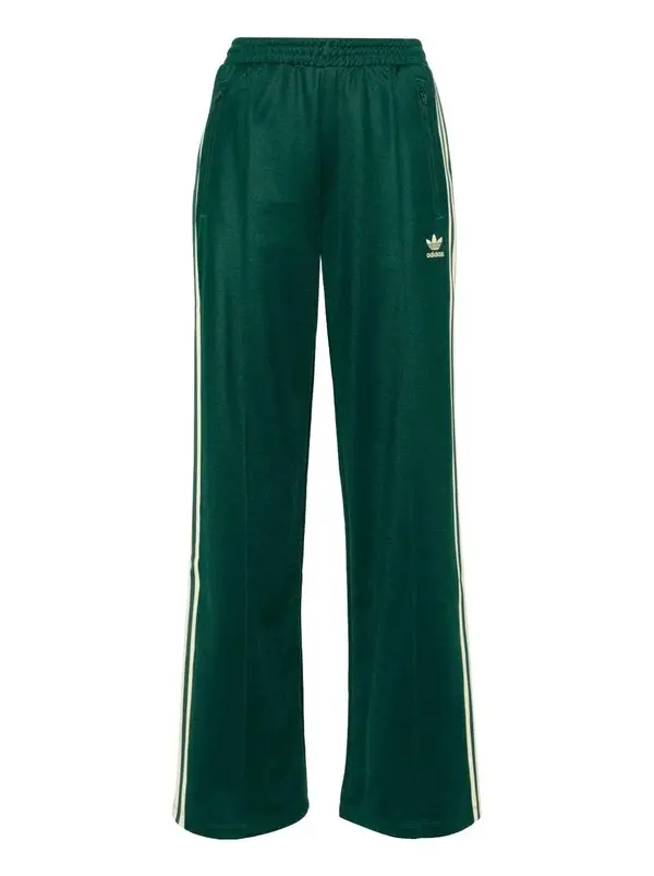 Adidas 3-stripes Wide-leg Trousers - Green