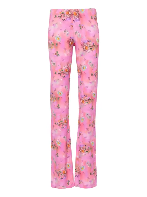 MARGHERITA MACCAPANI Jaz Floral-print Trousers - Pink
