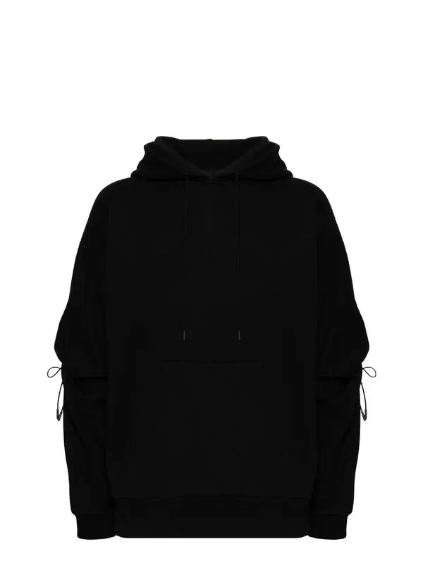 Simone Rocha Drawstring Cotton Hoodie - Black