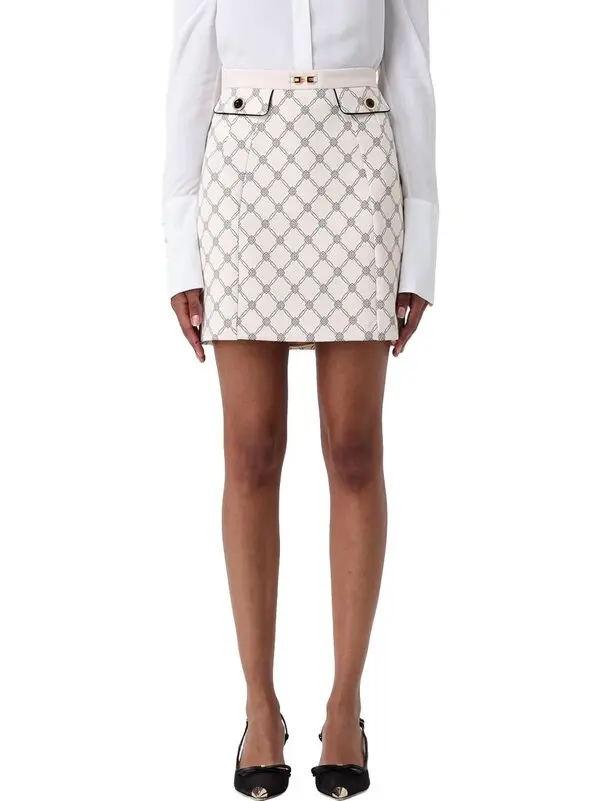 Elisabetta Franchi Mini Skirt - Butter