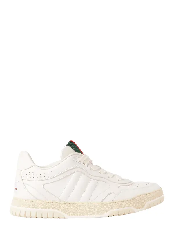 Gucci Re-web Leather Sneakers - White