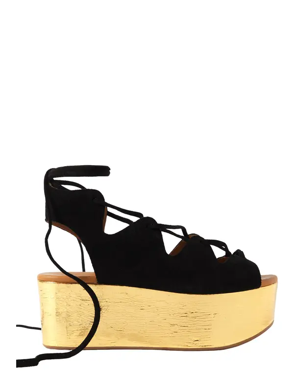 See By Chloé Liana Suede Platform Sandals - Black