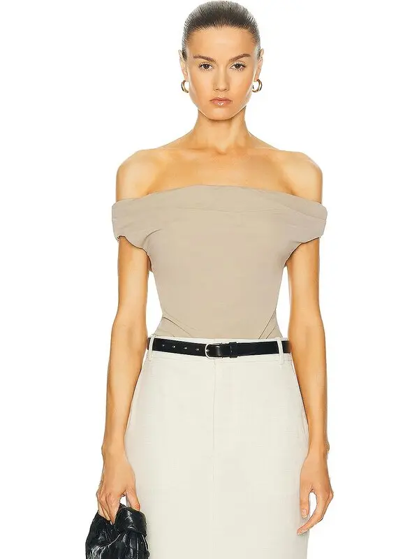 L'academie By Marianna Fio Top - Beige