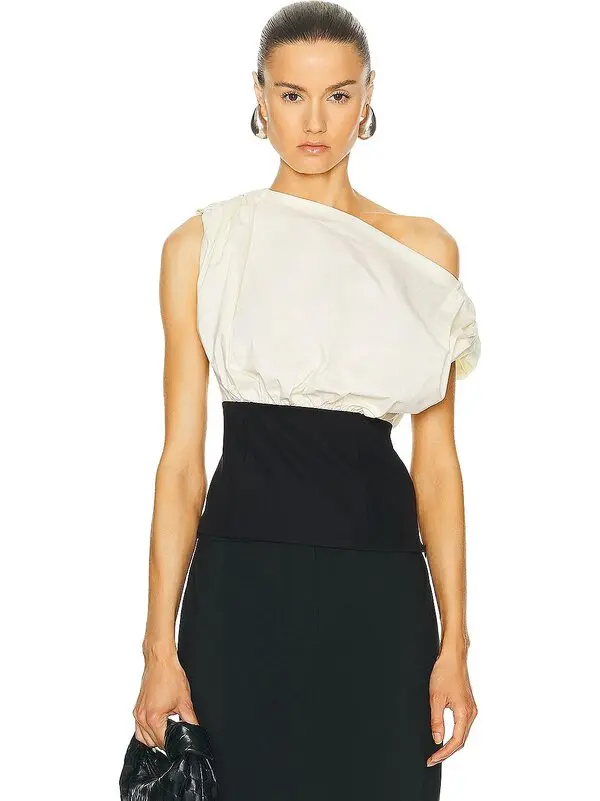 L'academie By Marianna Matteah Top - Black & Ivory