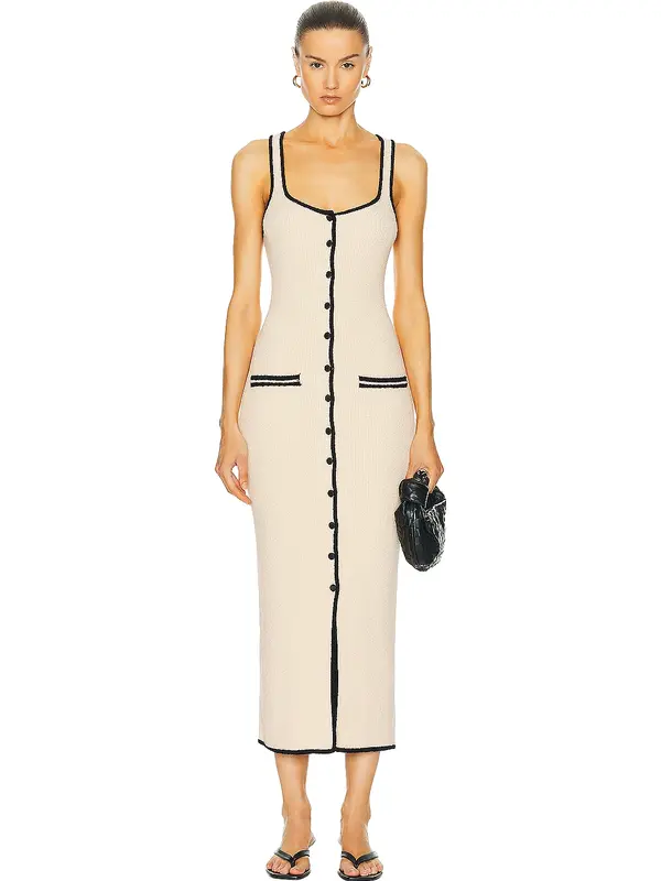 L'academie By Marianna Havilah Midi Dress - Beige