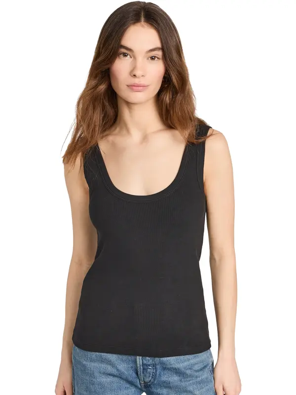 Sold Out NYC Scoop Tank - Black