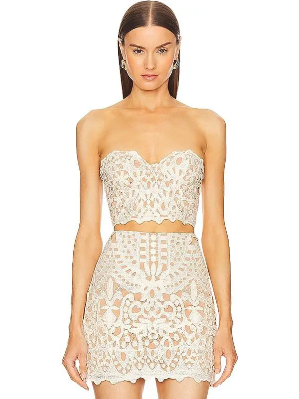 MICHAEL COSTELLO X Lucille Top - Ivory