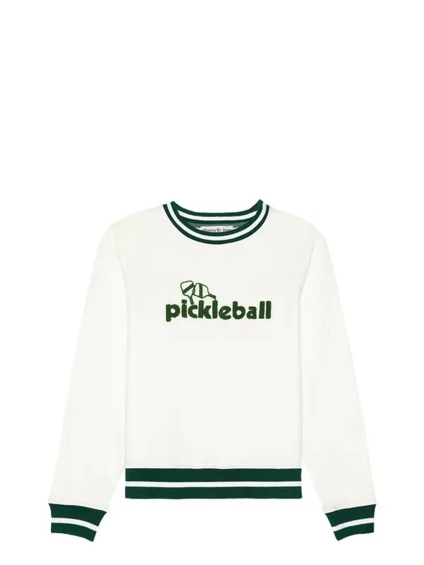 ELLSWORTH + IVEY Elle Pickleball Sweatshirt - White