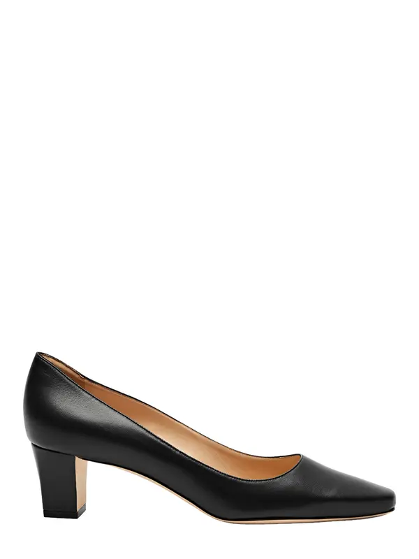 Manolo Blahnik Okkatopla 50 Leather Pumps - Black