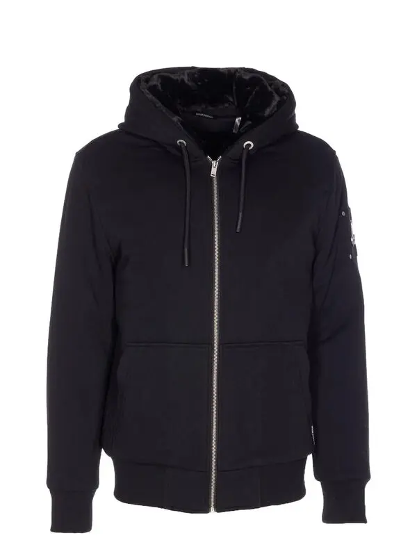 Moose Knuckles Classic Bunny Zip Hoodie - Black