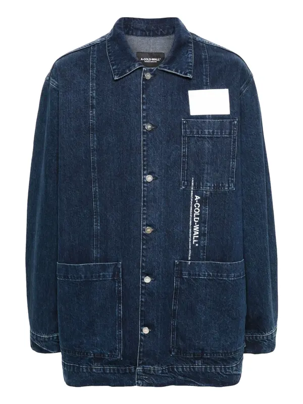 A-COLD-WALL* Logo Denim Jacket - Blue
