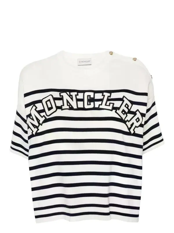 Moncler Striped Cotton Cardigan - P07 - Multicoloured