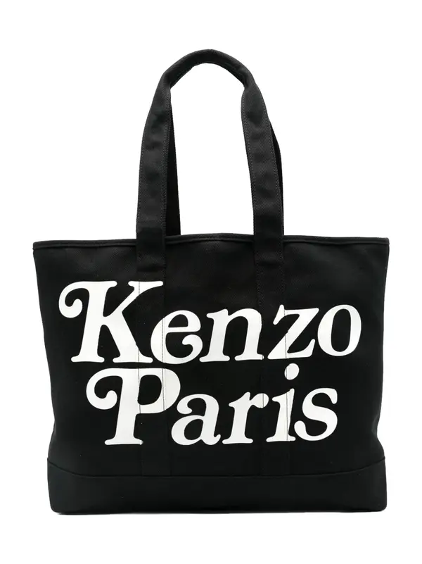 Kenzo Large Logo-print Tote Bag - Black